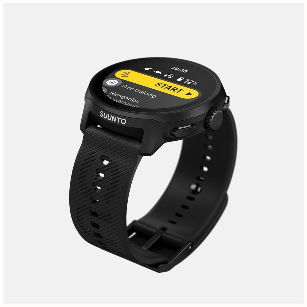 Suunto RUN Lightweight AMOLED Running Watch (46mm) All Black - Silicone ...