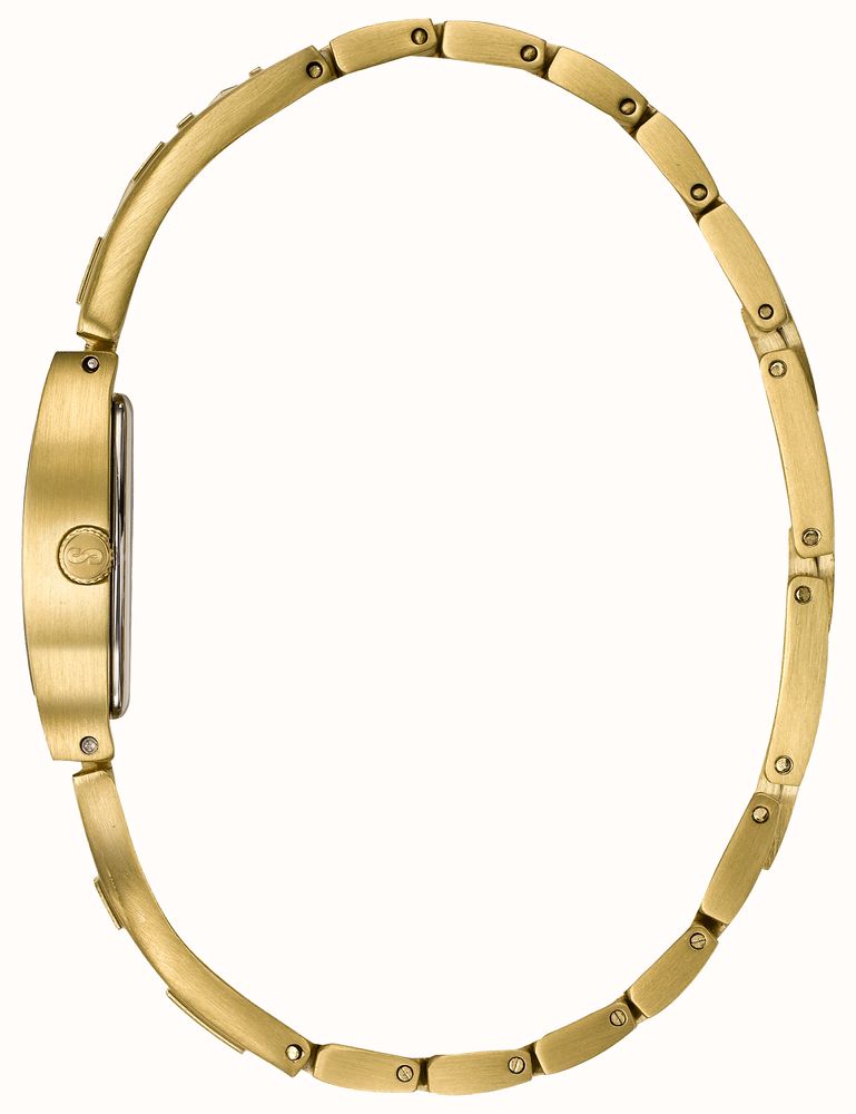 STORM XIS GOLD (34mm) Silver Dial / Gold PVD Stainless Steel Bracelet ...