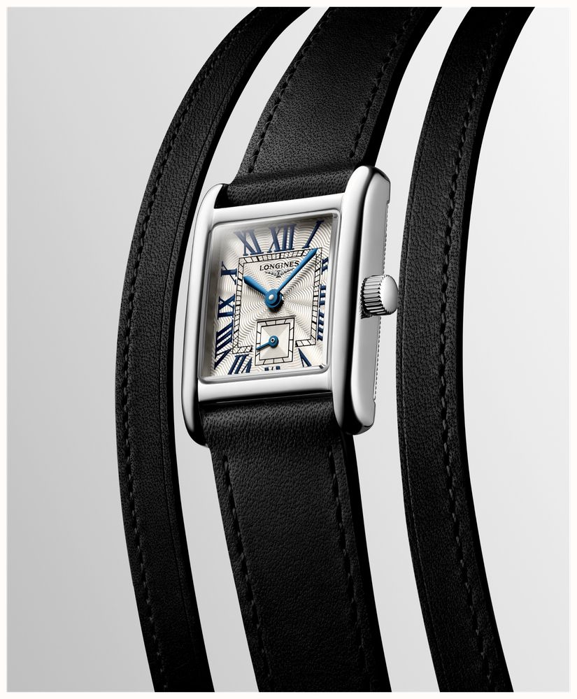 LONGINES Mini DolceVita Quartz (21.5mm) Silver Flinqué Dial / Black ...