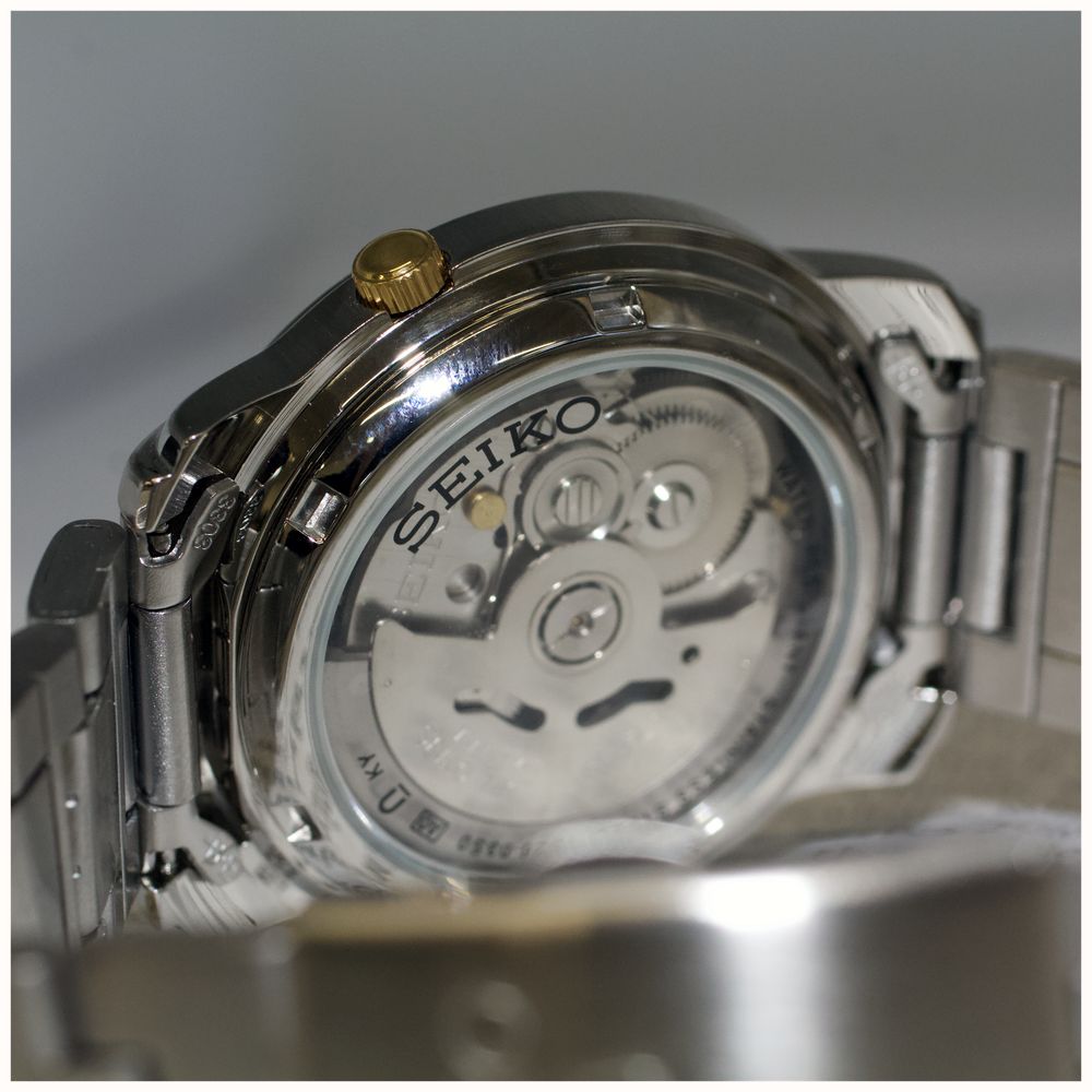 Seiko 5 '7S26' Day/Date Automatic (36mm) Silver Sunray Dial / Stainless ...