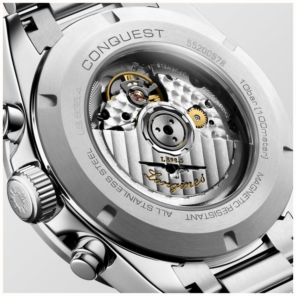 LONGINES Conquest Automatic Chronograph (42mm) Silver Dial / Stainless ...