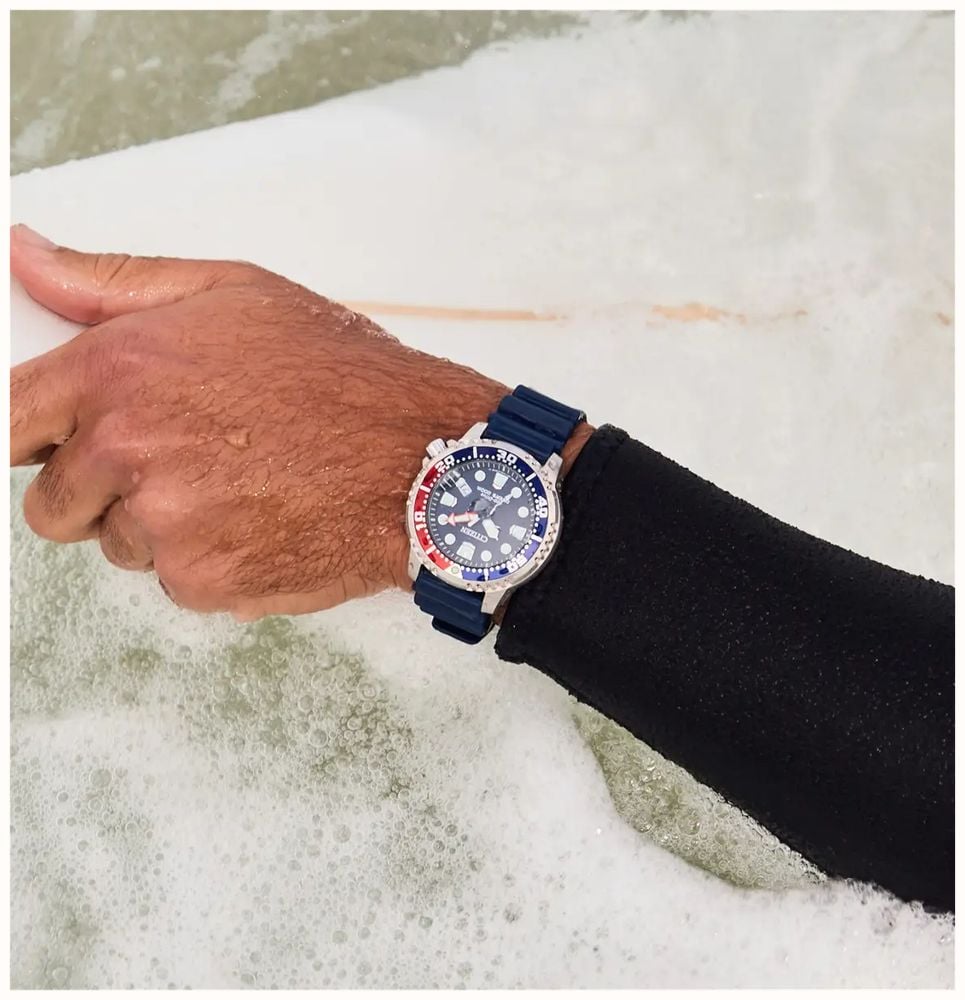 Citizen Men's Promaster Diver | Eco-Drive | Dark Blue Dial | Blue Polyurethane Strap BN0168-06L ...