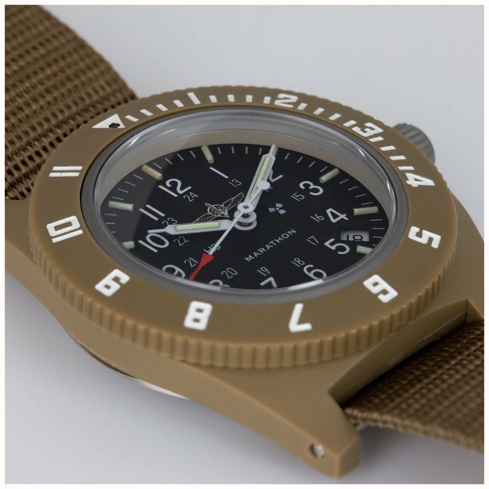 Marathon Official Duvdevan NAV Desert Tan Navigator Date Quartz (41mm ...
