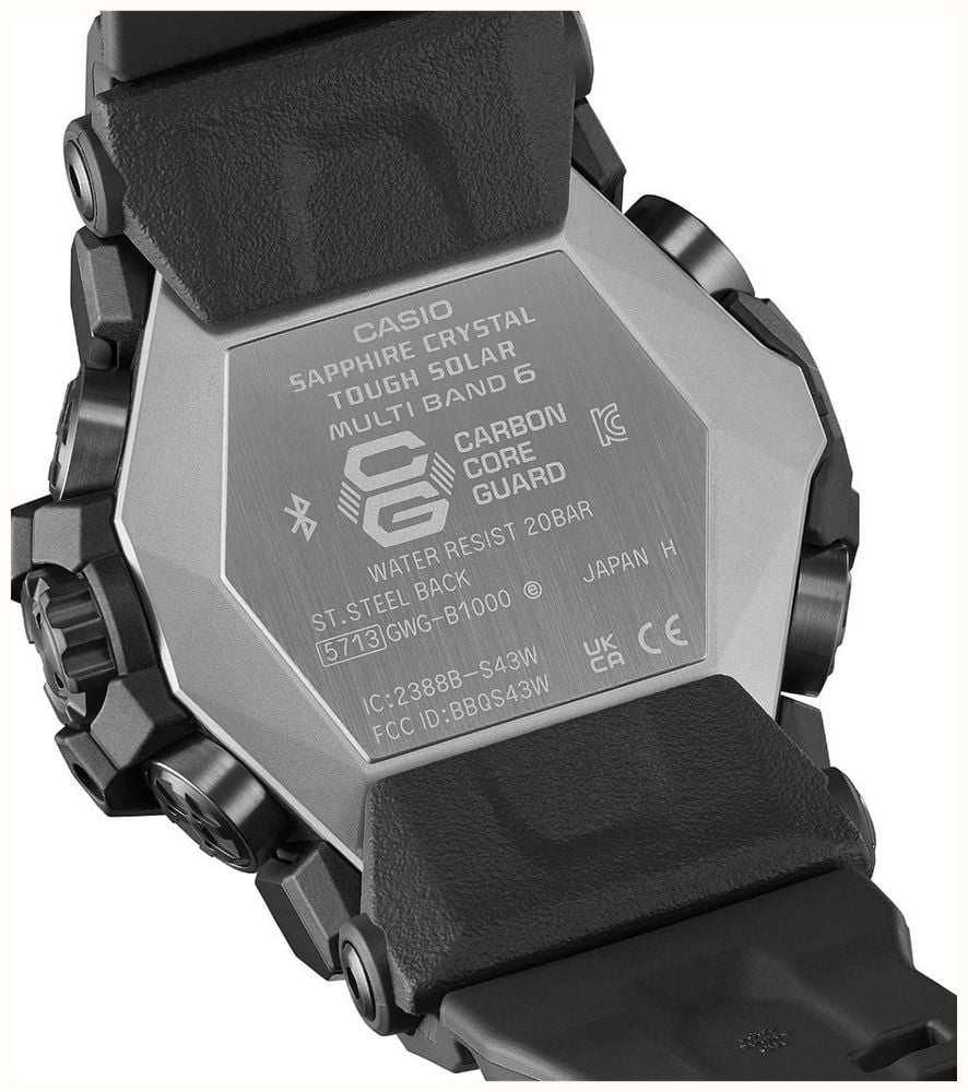 Casio G-Shock Mudmaster Black And Emergency Colours (52.1mm) Black Dial ...