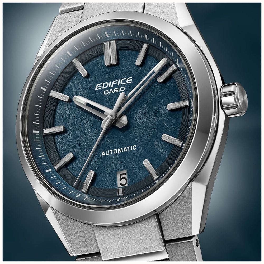 Casio EFK-100 Series Mechanical (39mm) Blue Electroforming Dial ...