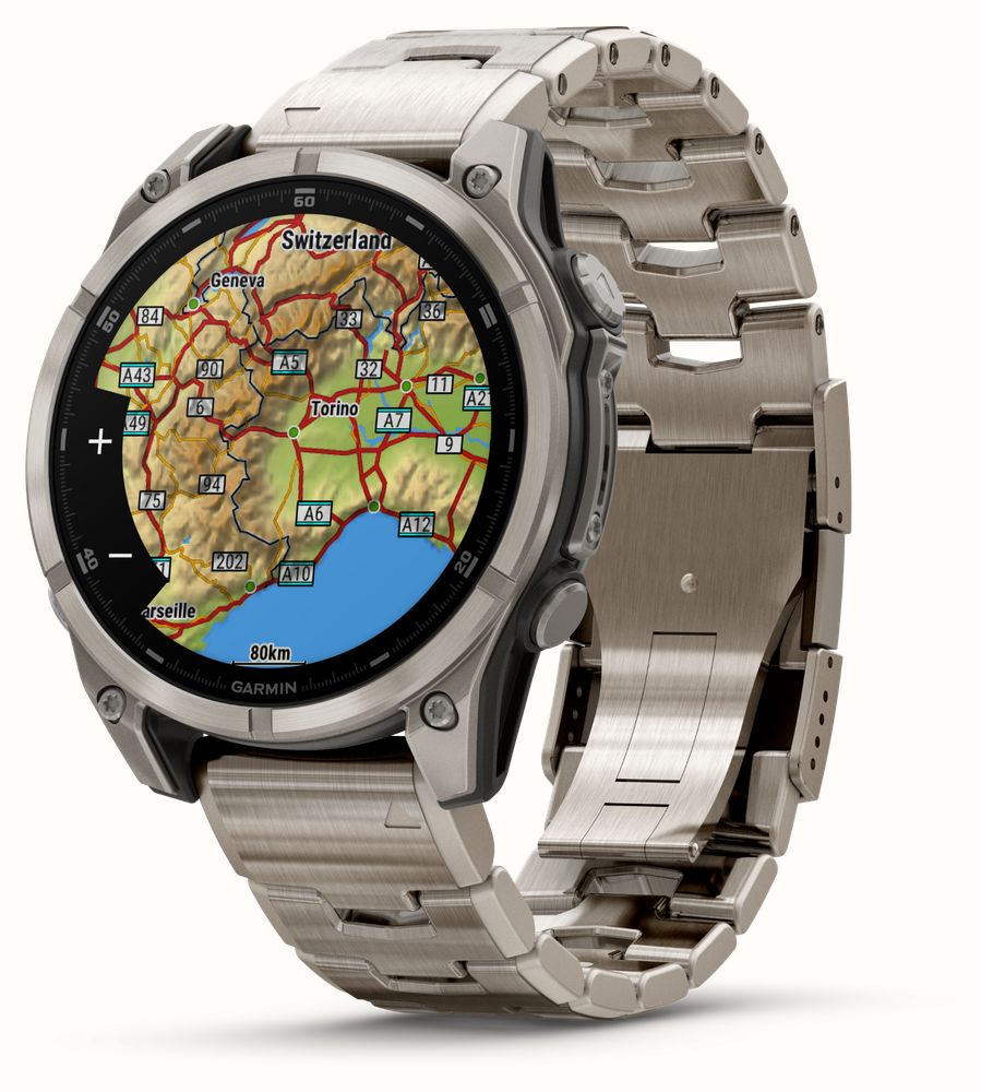 Garmin Fenix 8 47mm AMOLED Sapphire Premium Multisport GPS Smartwatch Titanium 010-02904-40 ...