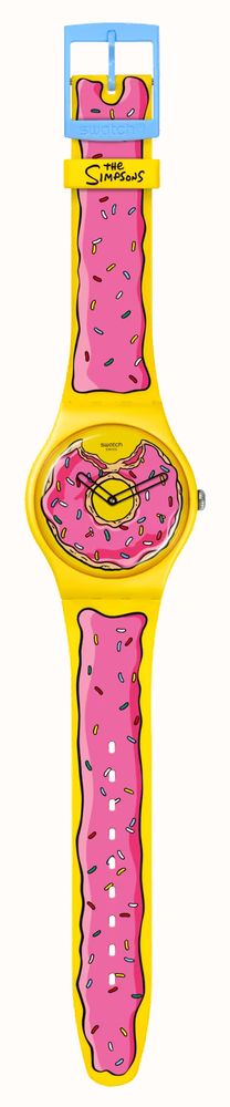 Swatch X The Simpsons SECONDS OF SWEETNESS (41mm) Donut-Printed Dial ...