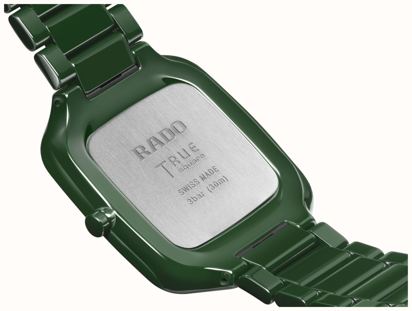 RADO True Square Thinline (37mm) Green Mother-of-Pearl Dial / Green ...