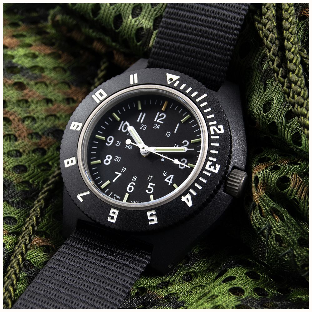 Marathon NAV Black Navigator Quartz (41mm) Black Dial / Black Ballistic ...