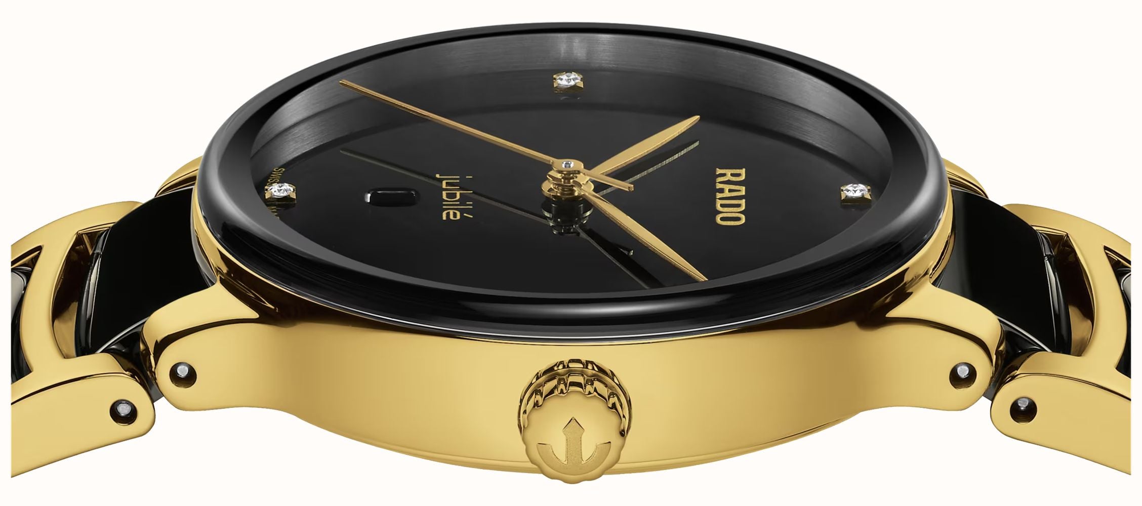 RADO Centrix Diamonds (30.5mm) Black Dial / Black High-Tech Ceramic ...