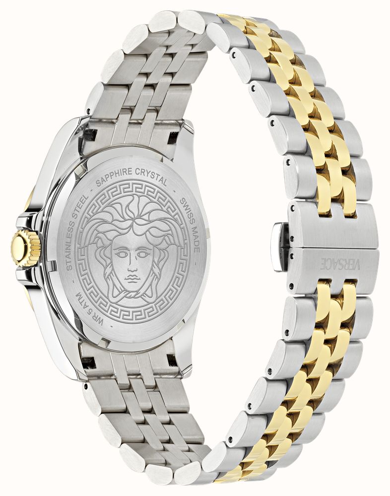 Versace Men's VERSACE ANTEO (41mm) Green Dial / Two-Tone Stainless ...