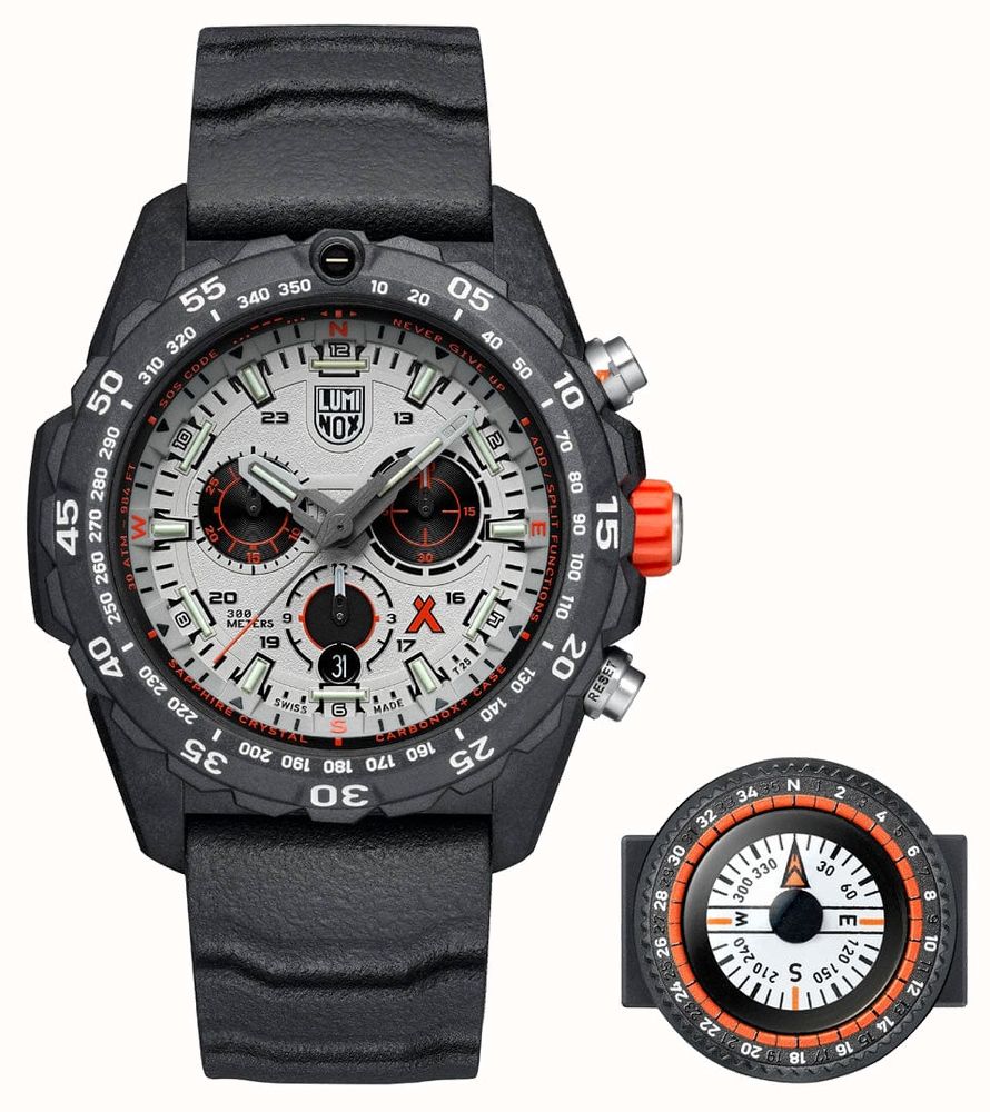 Luminox Bear Grylls Survival Master 3740 Chronograph (45mm) Silver Dial ...