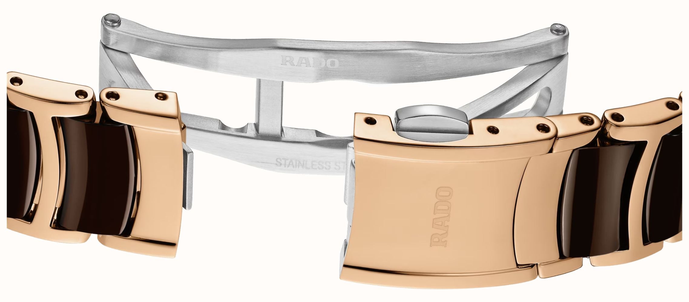 RADO Centrix Diamonds Automatic (30.5mm) Brown Dial / Brown High-Tech ...