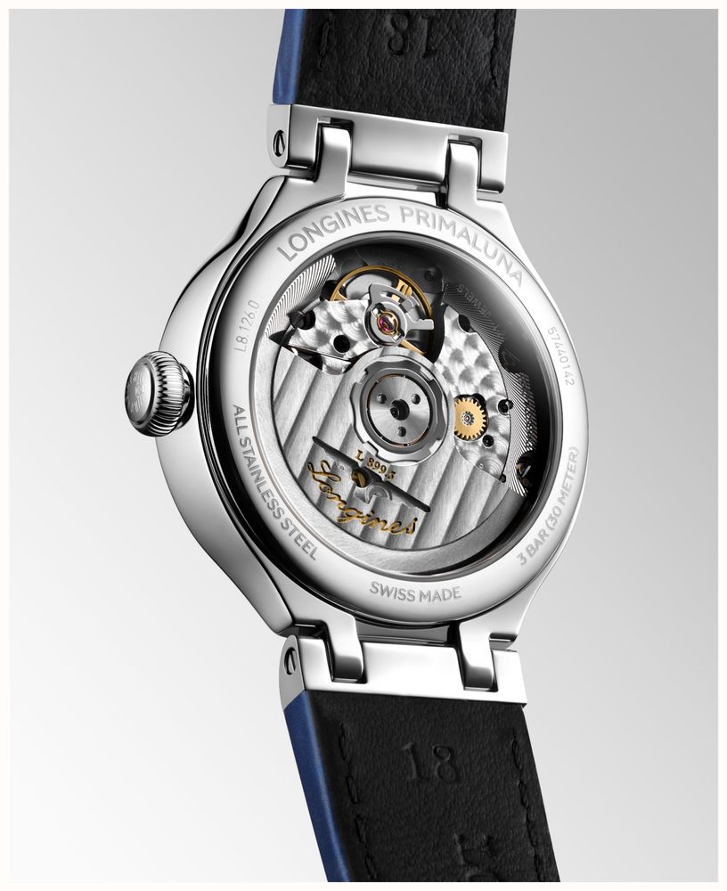LONGINES PrimaLuna Moonphase Blue Sapphire (34mm) Blue Mother-of-Pearl ...