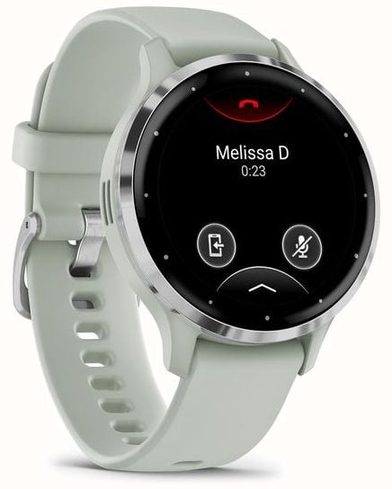 Garmin Venu 3S Silver Stainless Steel Bezel With Sage Grey Case And ...