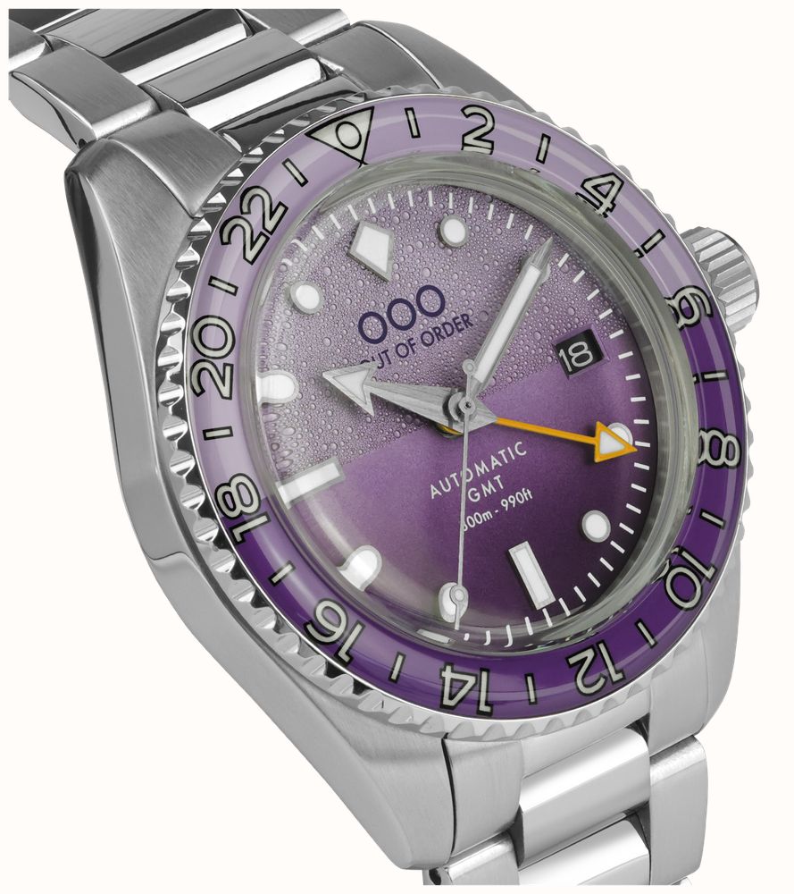 Out Of Order Dark Violet Automatic GMT (40mm) Purple Dial / Ultra ...