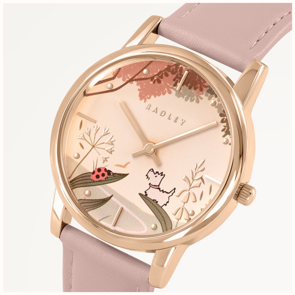Radley Ladybird Road (35mm) Rose-Gold Printed Dial / Prairie Pink ...