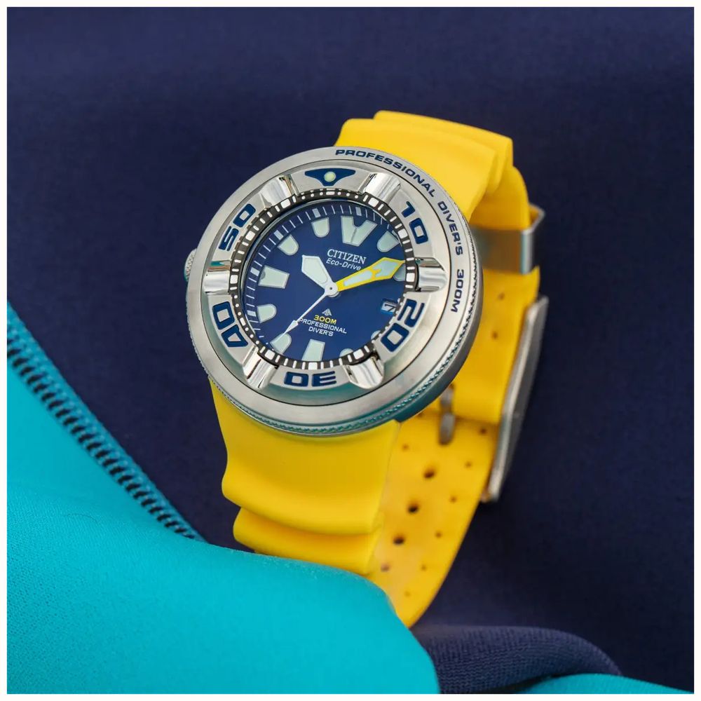 Citizen Promaster Diver 'Ecozilla' | Eco-Drive | Blue Dial | Yellow ...