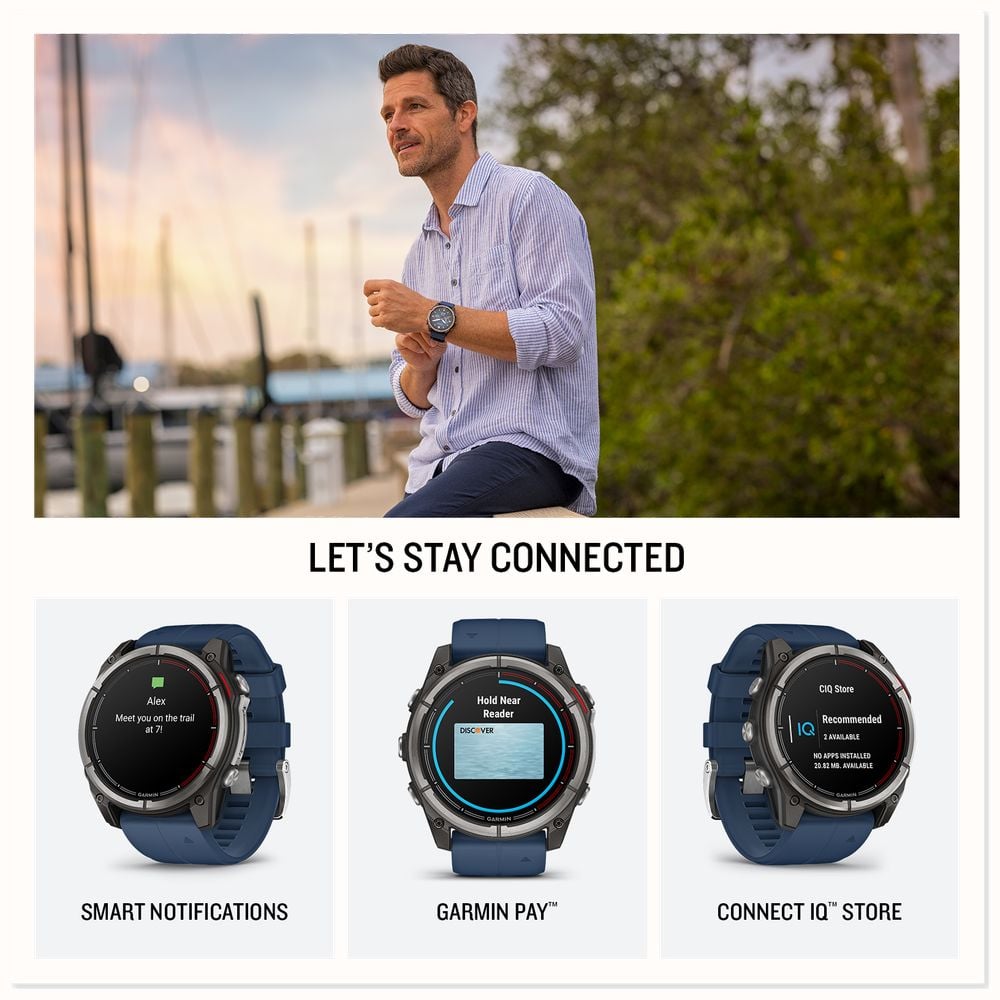 Garmin Quatix 8 47mm Marine GPS Smartwatch With AMOLED Display 010 ...