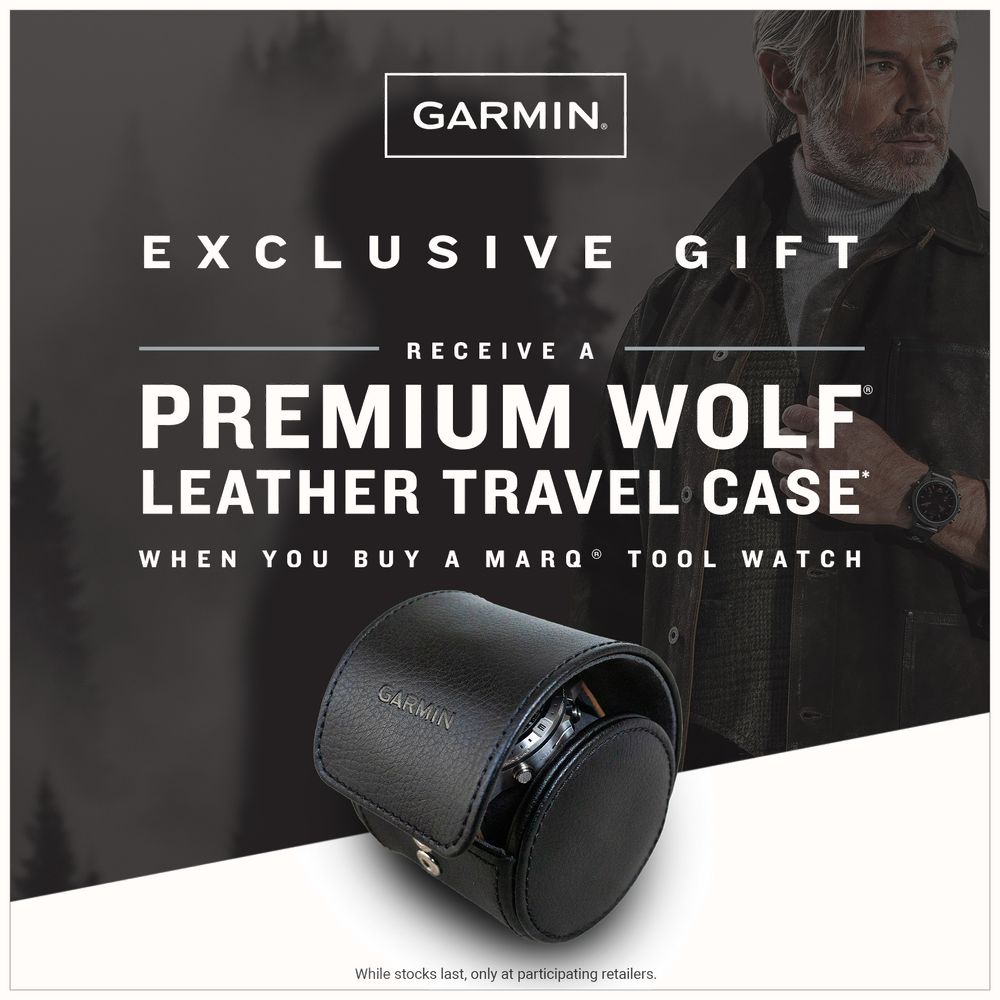 Garmin MARQ X WOLF Leather Travel Pouch (Black) M03-01762-02 - First ...