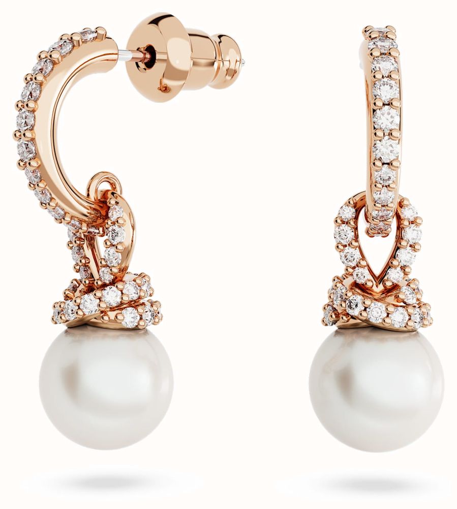 Swarovski Originally Necklace And Earrings Set Rose Gold-Tone Plated ...