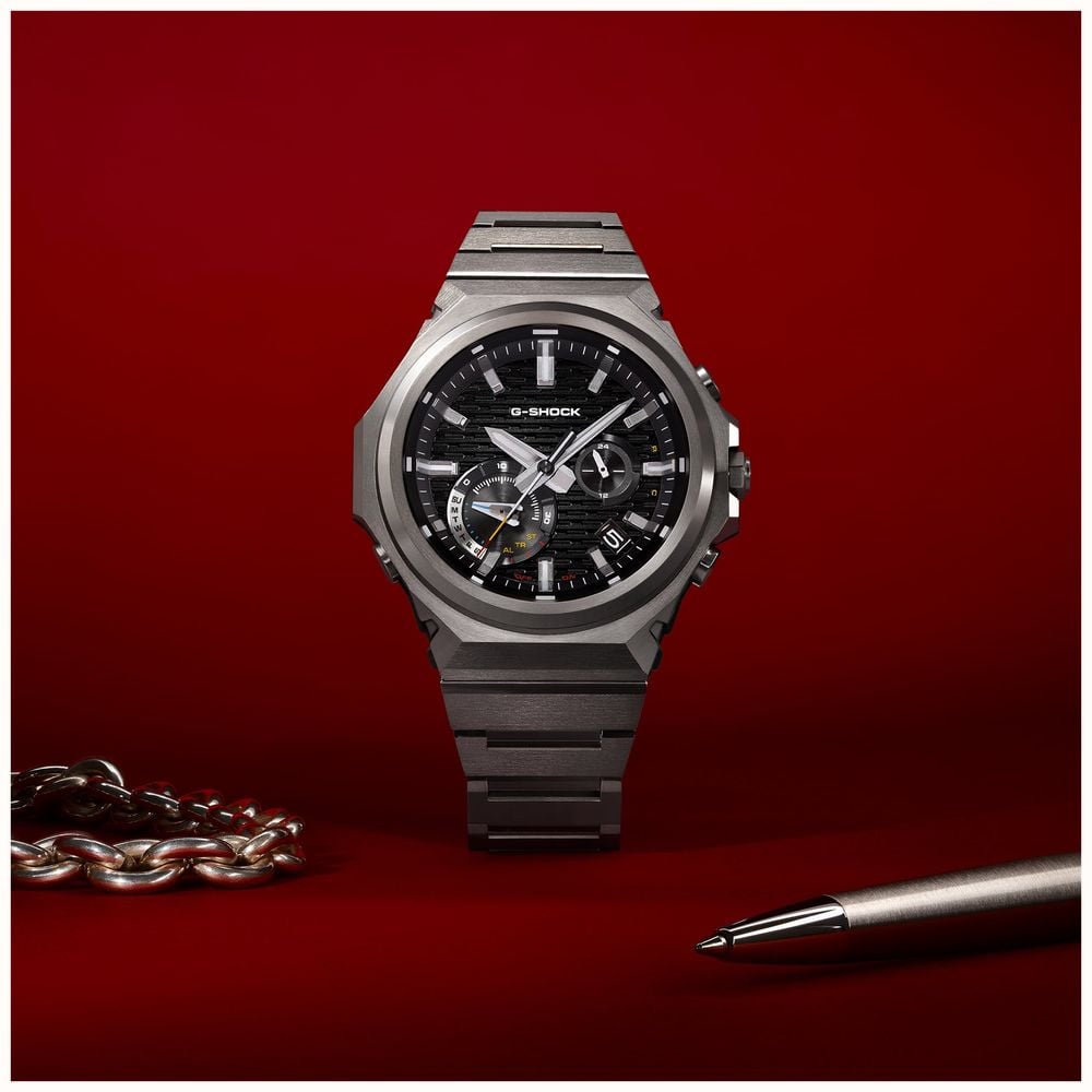 Casio G-Shock G-Steel GST-B1000 Series (44.2mm) Black 'Brick Pattern ...