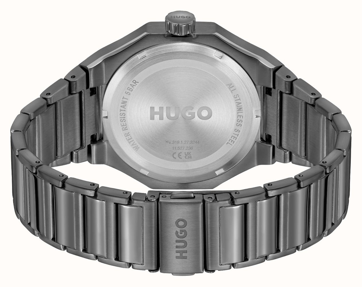 HUGO #GRAIL SPORT Multifunction (44mm) Black Dial / Black PVD Stainless ...