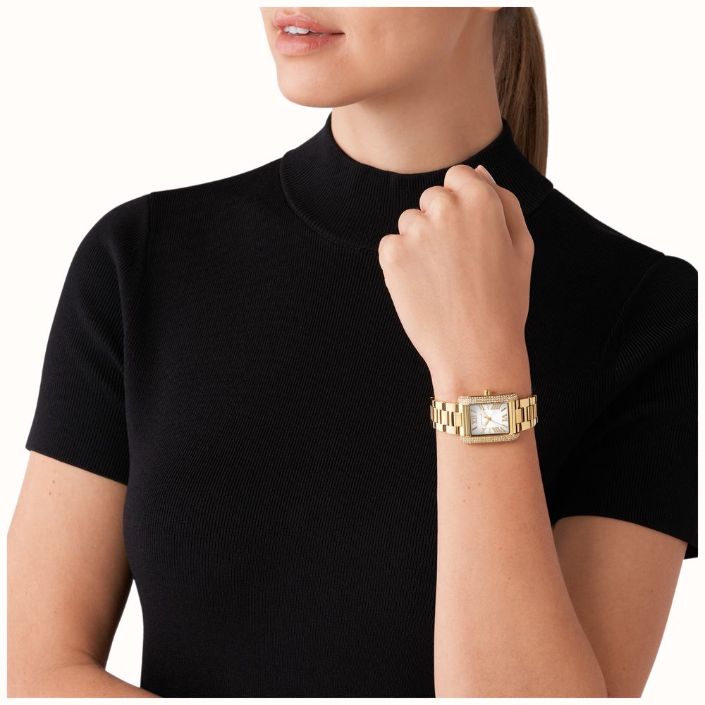 Michael Kors Women's Mini Emery Pavé Gold Tone Watch MK4640 - First ...