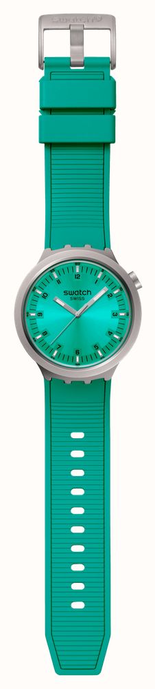 Swatch AQUA SHIMMER Big Bold Irony (47mm) Turquoise Dial / Turquoise ...