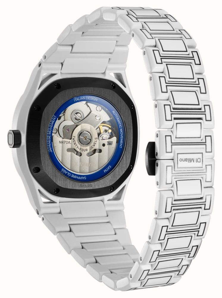D1 Milano Skeleton White Sketch (40.5mm) White Skeleton Dial / White ...