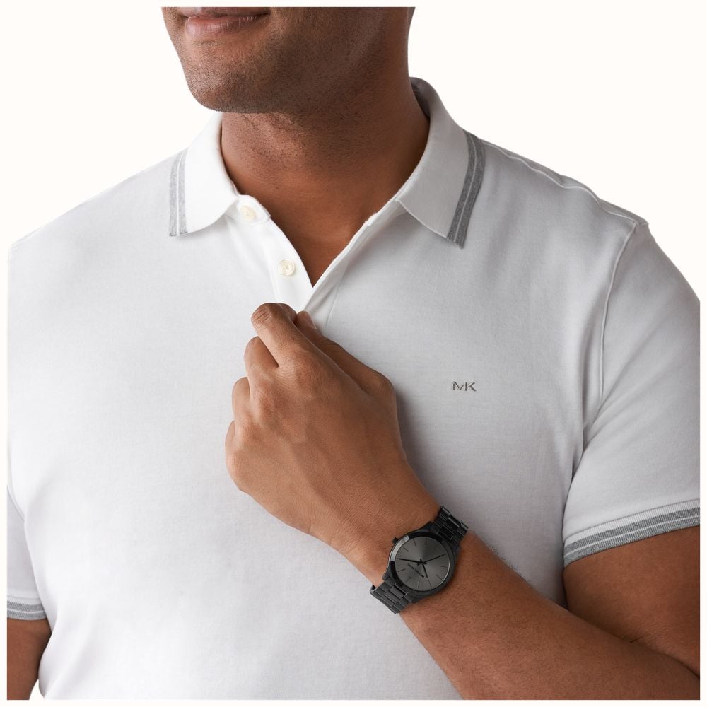 Michael Kors Slim Runway Black Monochrome Men's Watch MK8507 - First ...