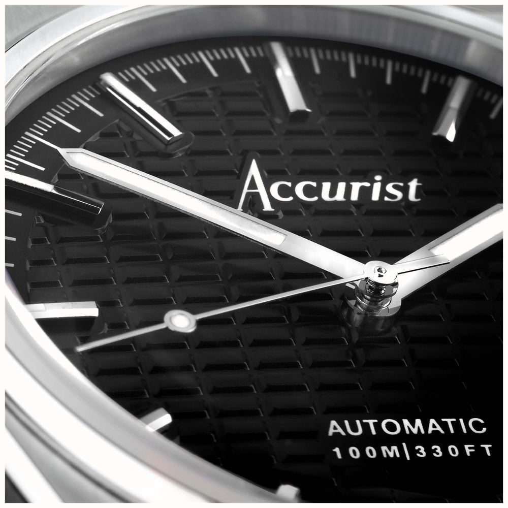 Accurist Origin Men's (41mm) Black Dial / Stainless Steel Bracelet ...