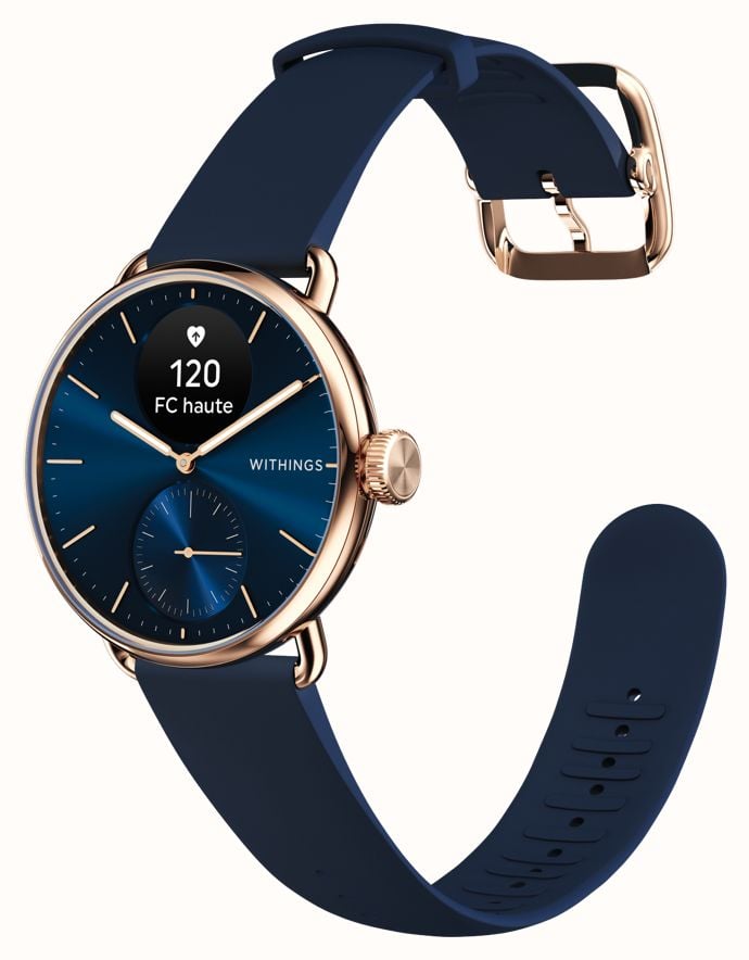 Withings ScanWatch 2 - Hybrid Smartwatch With ECG (38mm) Blue Hybrid ...