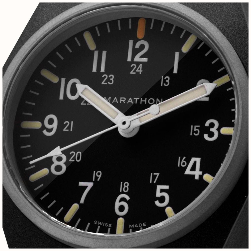 Marathon GPQ MaraGlo Black General Purpose Quartz (34mm) Black Dial ...