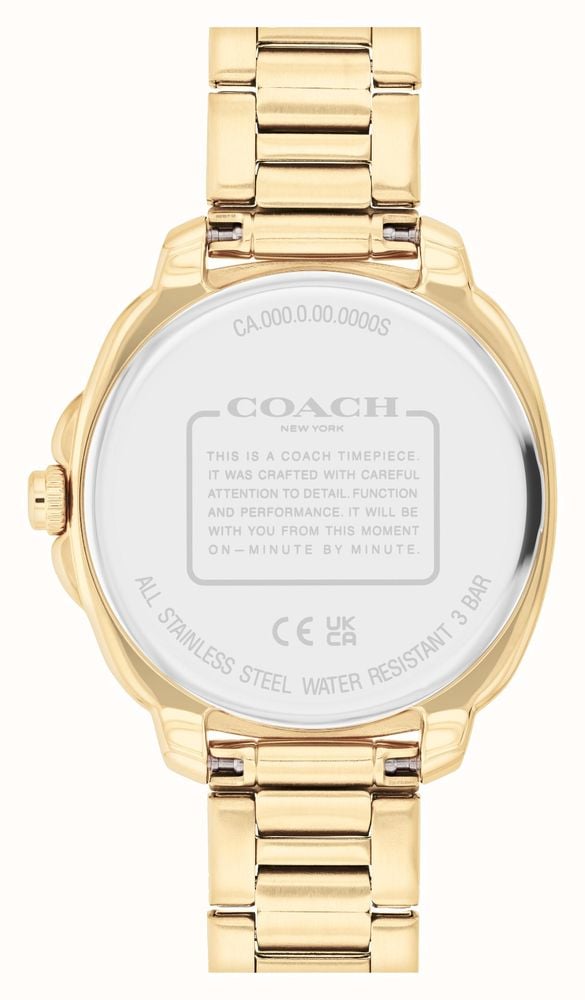 Coach Women's Kitt (34mm) Gold Dial / Gold-Tone Stainless Steel ...