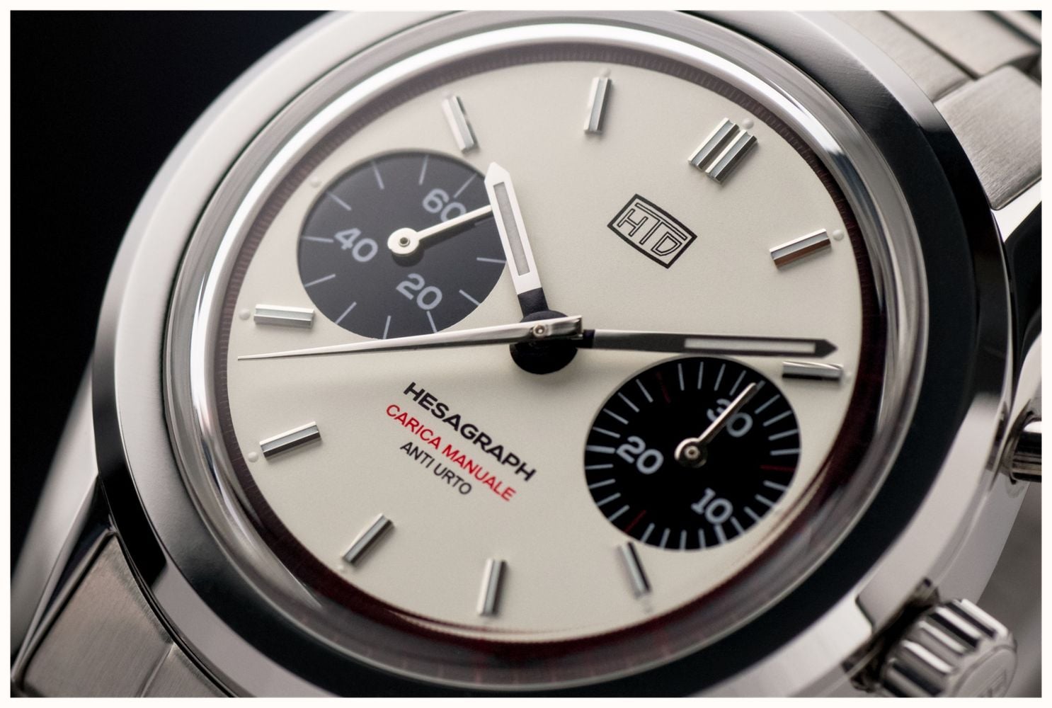 HTD Hesagraph Cannoli Bi-Compax Chronograph (39mm) Ivory Dial ...