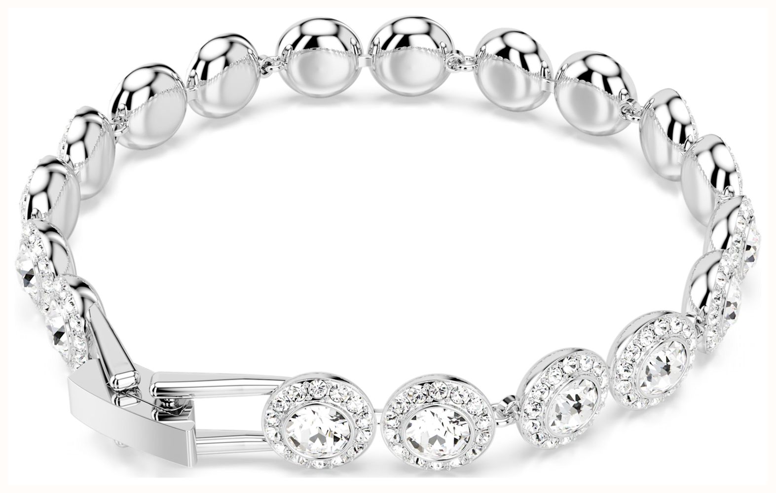 Swarovski Una Bracelet White Crystals Rhodium Plated 5682279 - First ...