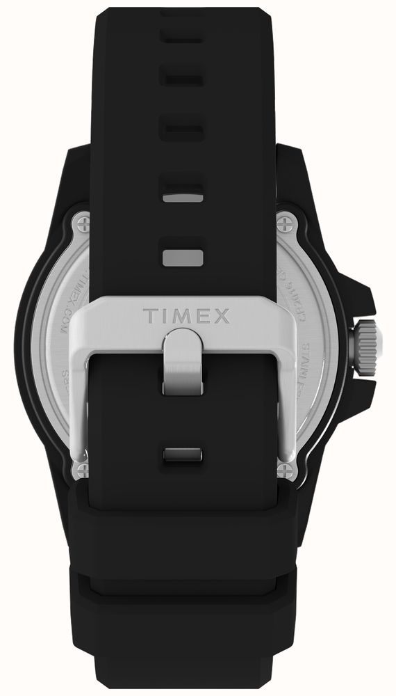 Timex Diver Style (42mm) Black Dial / Black Silicone Strap TW5M61200 ...