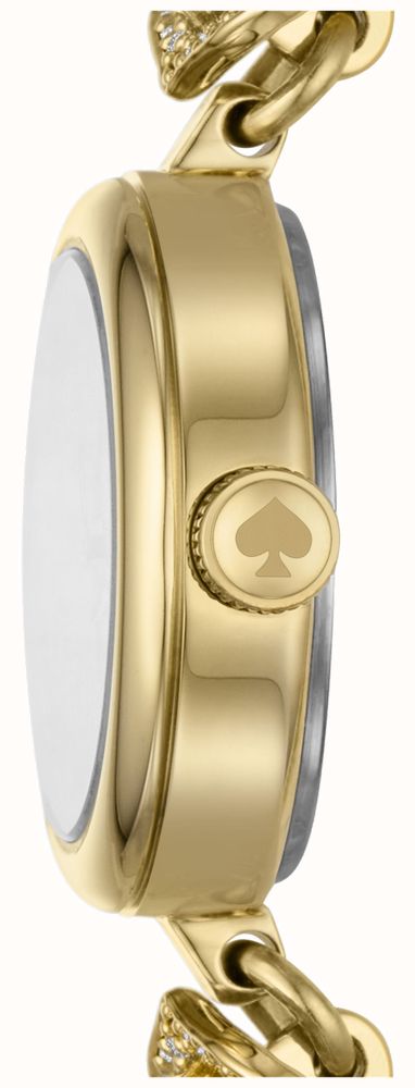 Kate Spade Monroe Flower (22mm) Silver Dial / Crystal-Set Gold PVD ...