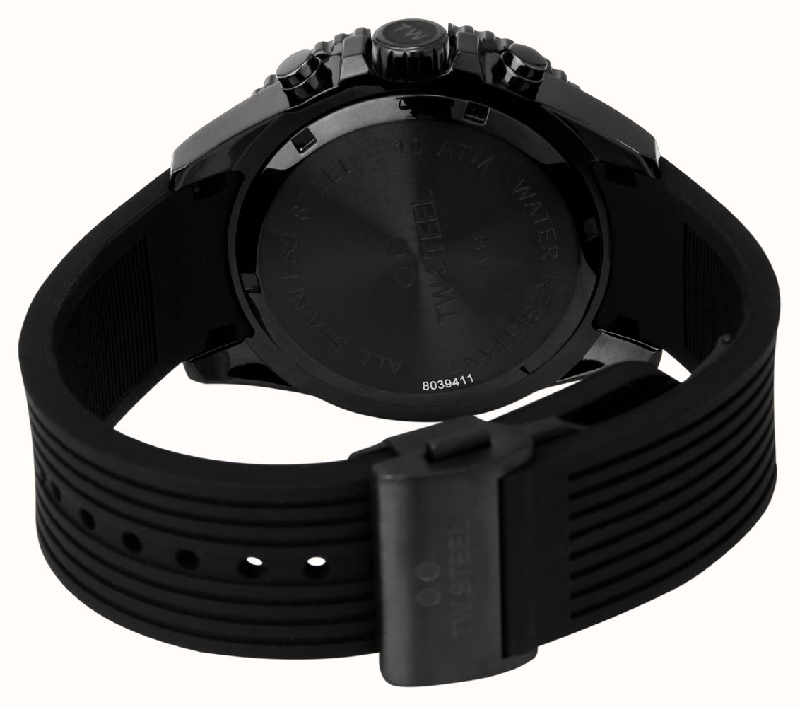 TW Steel Men's Vanceur Diver (42mm) Black Dial / Black Rubber Strap VA4 - First Class Watches™