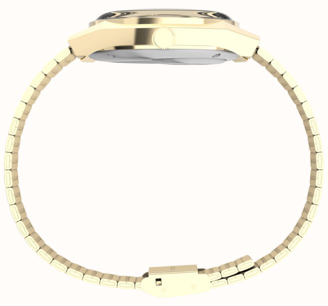 Timex Q Falcon Eye (38mm) Black Dial / Gold-Tone Stainless Steel ...