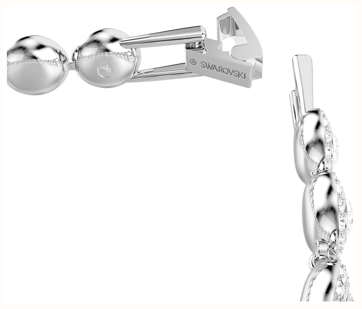 Swarovski Una Bracelet White Crystals Rhodium Plated 5682279 - First ...