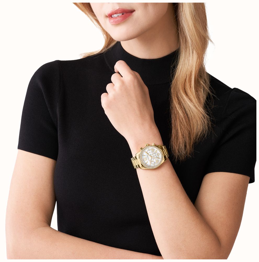 Michael Kors Lexington Women's Gold-Toned Steel Watch MK7241 - First ...