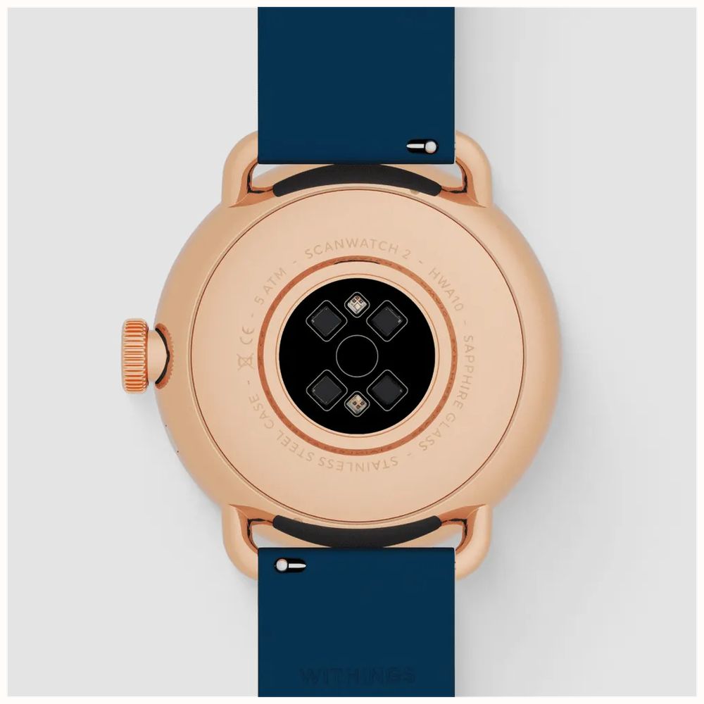 Withings ScanWatch 2 - Hybrid Smartwatch With ECG (38mm) Blue Hybrid ...