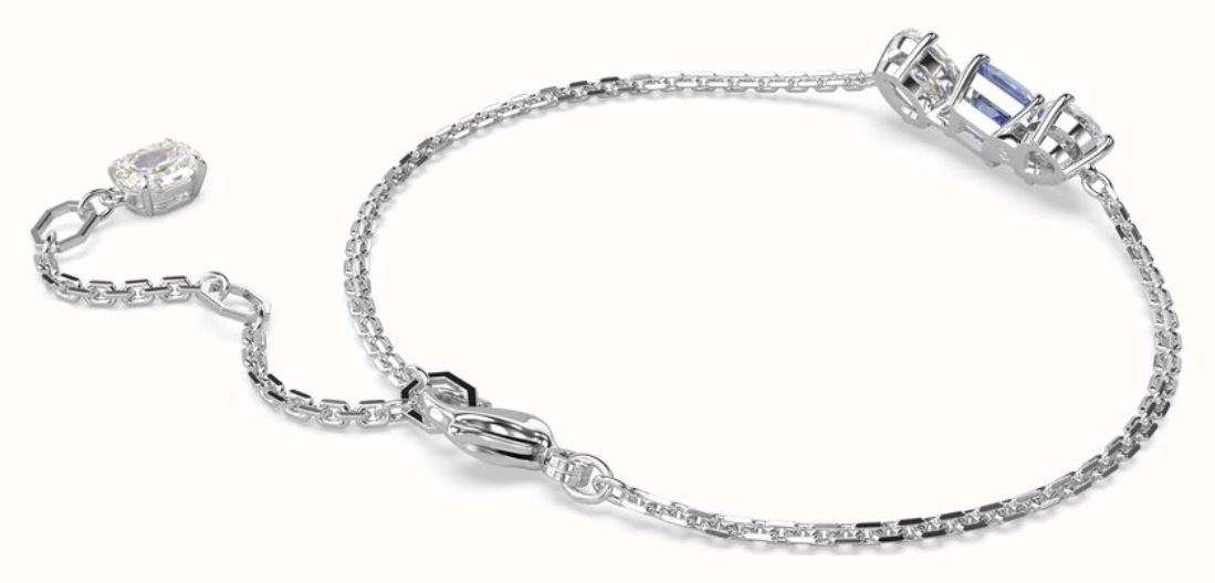 Swarovski Mesmera Bracelet Rhodium Plated White And Blue Crystals ...