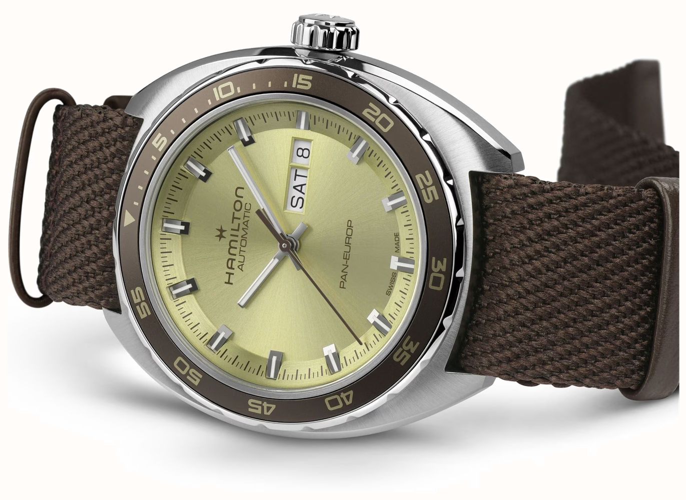 Hamilton American Classic Pan Europ Day-Date Automatic (42mm) Green ...