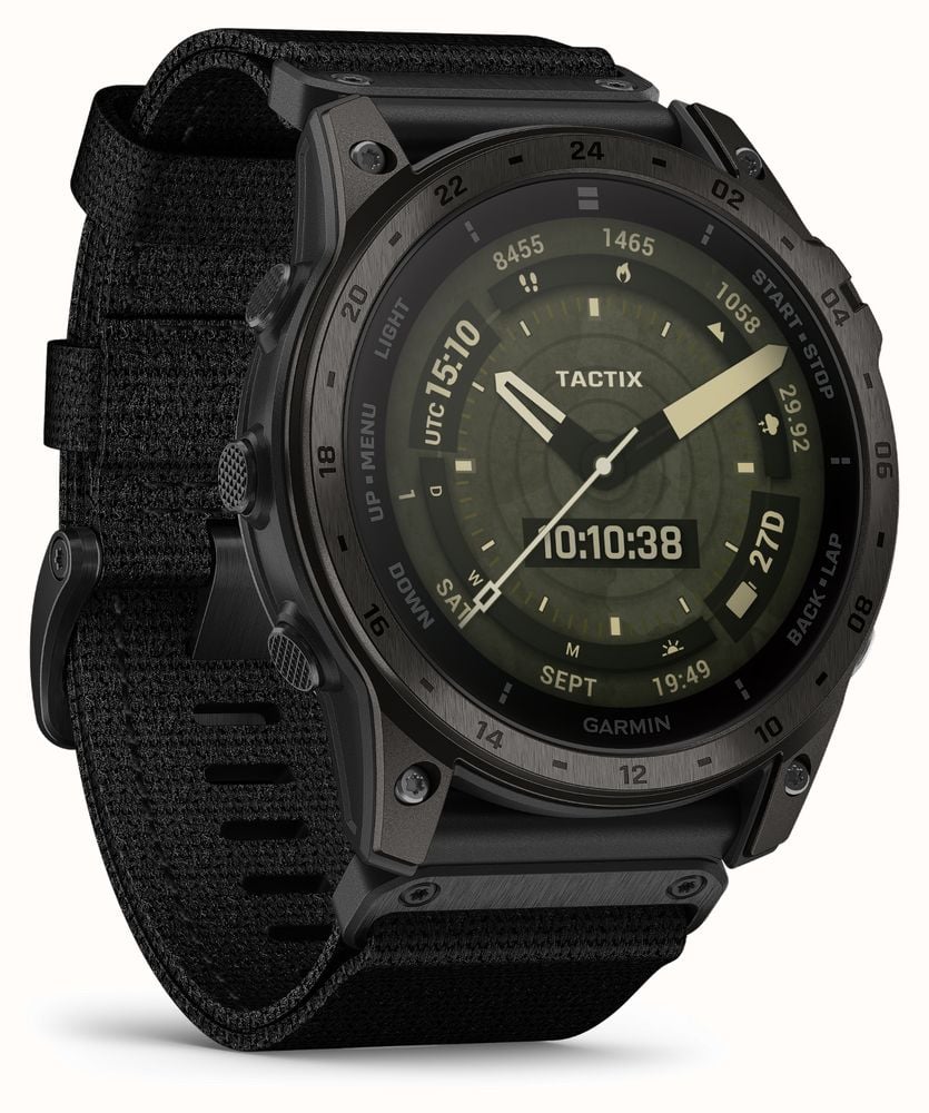 Garmin Tactix 7 AMOLED Edition Black Nylon Silicone Strap 010-02931-01 ...