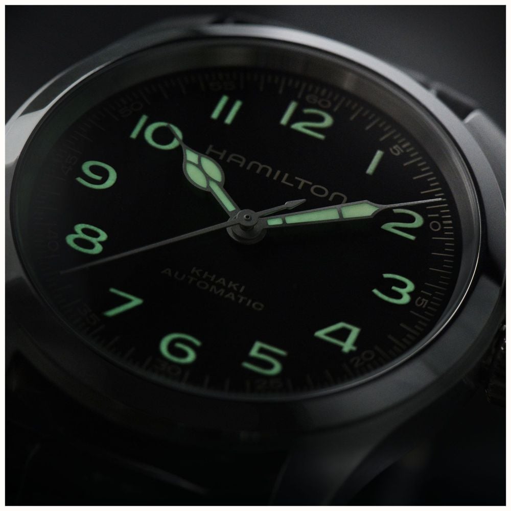 Hamilton Khaki Field Murph Automatic (38mm) Black Dial / Black Leather ...
