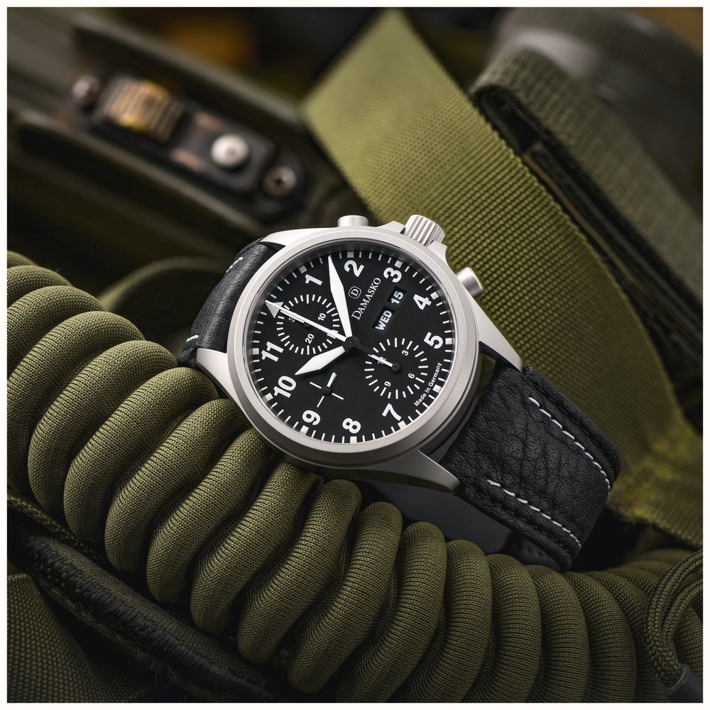 Damasko DC56 Chronograph TOP Automatic (40mm) Black Dial / Black ...
