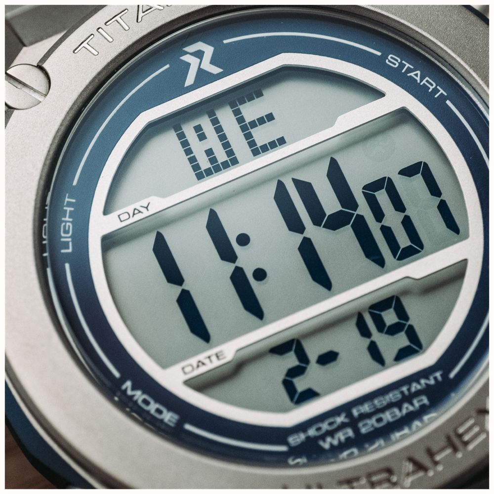 RZE UTD-8000 Multi-Function (42mm) Positive Display / Blue Elastic ...